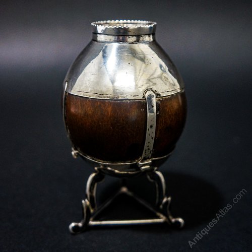 Antiques Atlas - 17th Century Silver Mounted Coconut Vase.
