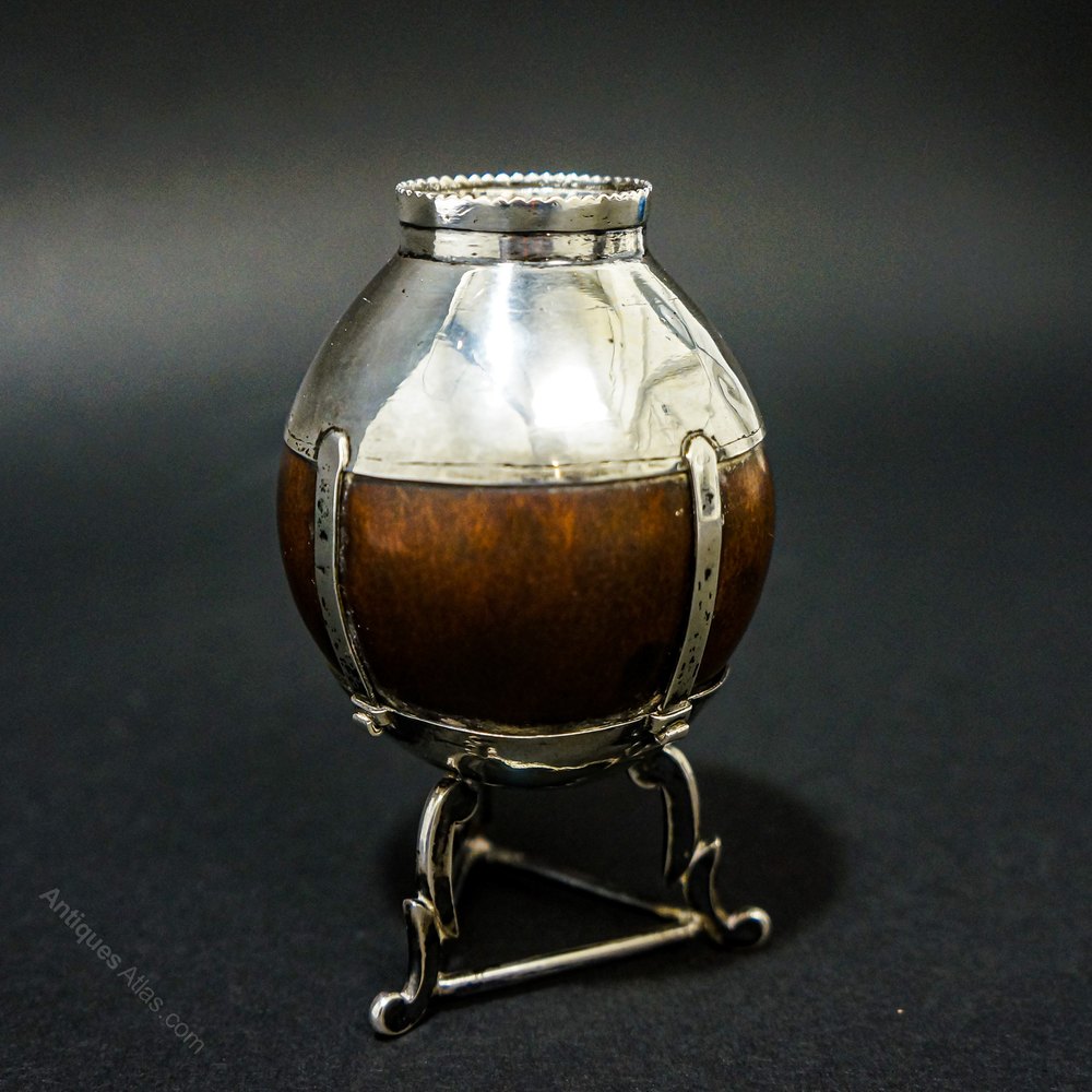 Antiques Atlas - 17th Century Silver Mounted Coconut Vase.