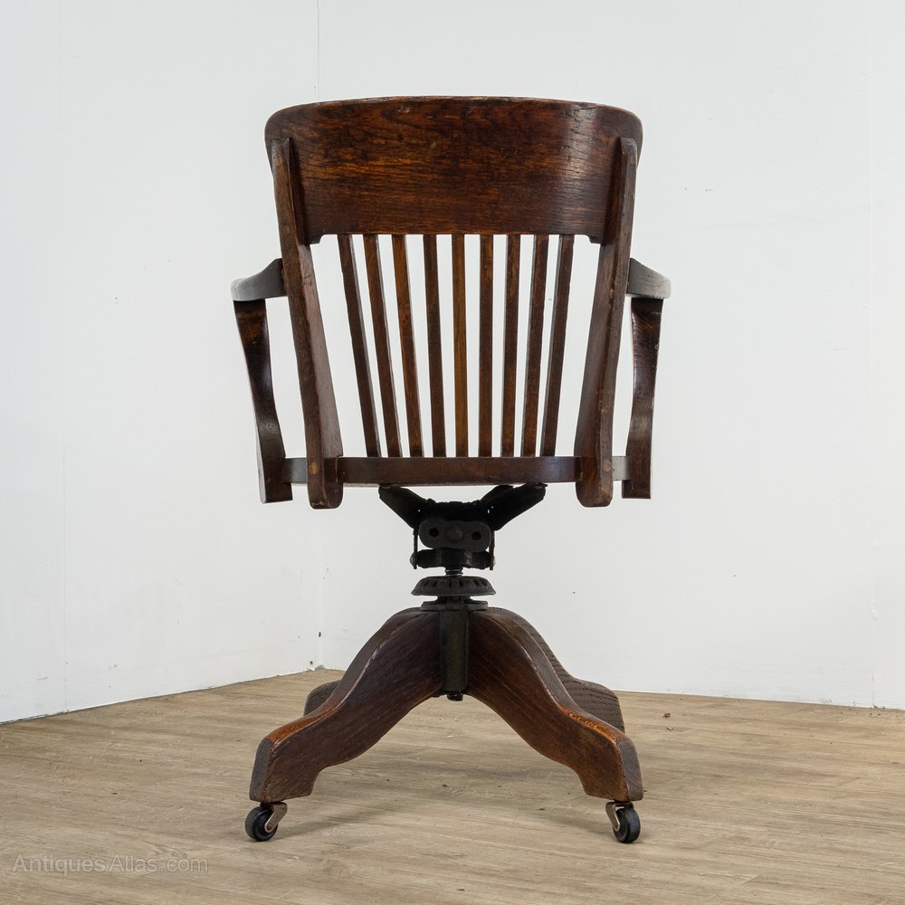 20th Century Revolving Office Chair - Antiques Atlas