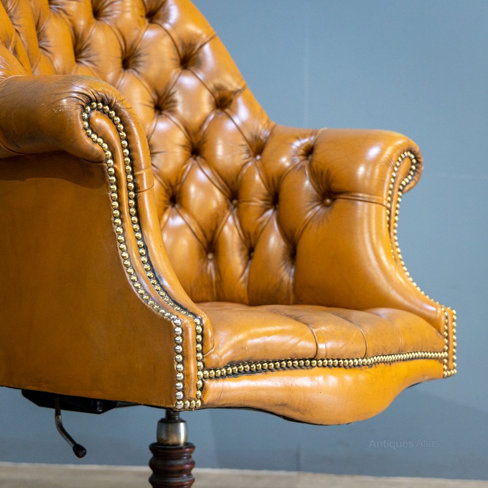 Button Back Office Chair - Antiques Atlas