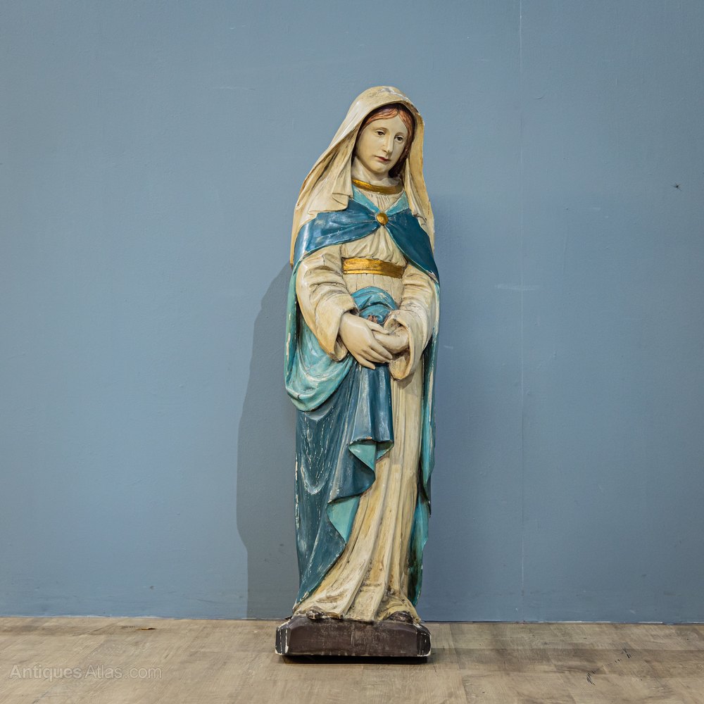 Antiques Atlas - Carved Hooded Religious Figure