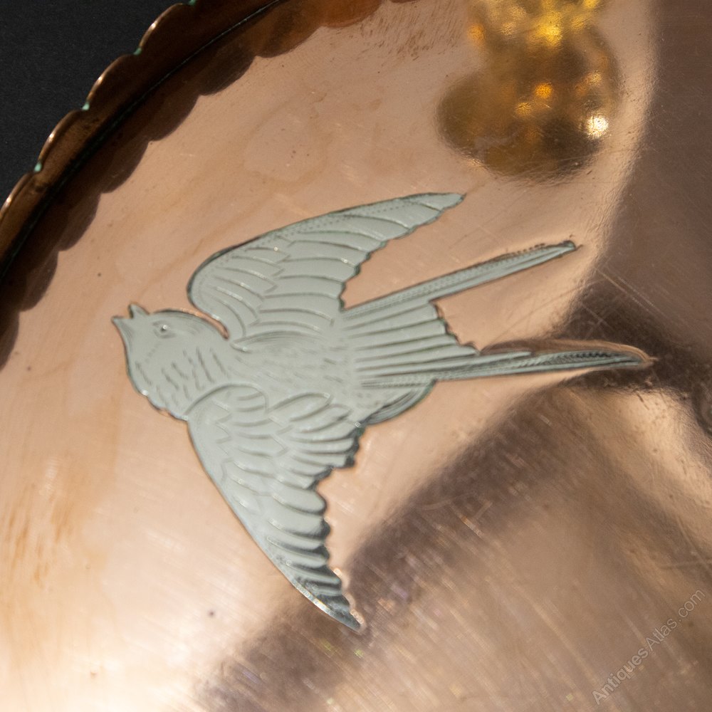 Antiques Atlas - Copper And Mixed Metal Inlaid Tray By Benham & Froud