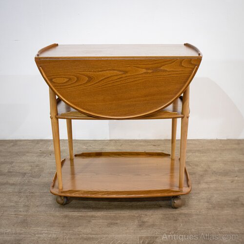 Antiques Atlas - Ercol Mid Century Drop Leaf Trolley Model 505 ...
