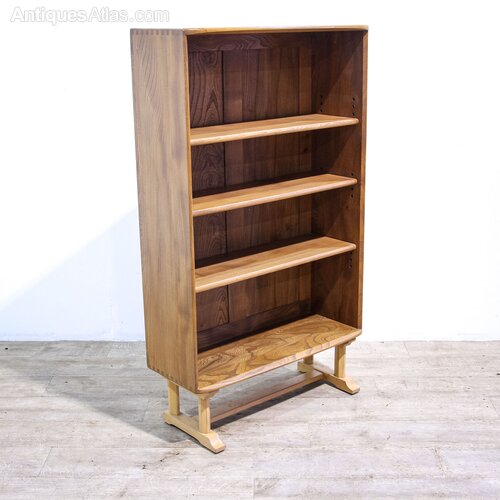Antiques Atlas - Ercol Mid Century Elm & Beech Open Bookcase as343a5285 ...