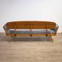 Antiques Atlas - Ercol Studio Sofa With Velvet Upholstery