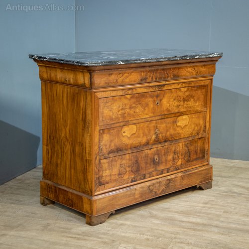 French Marble Top Commode - Antiques Atlas