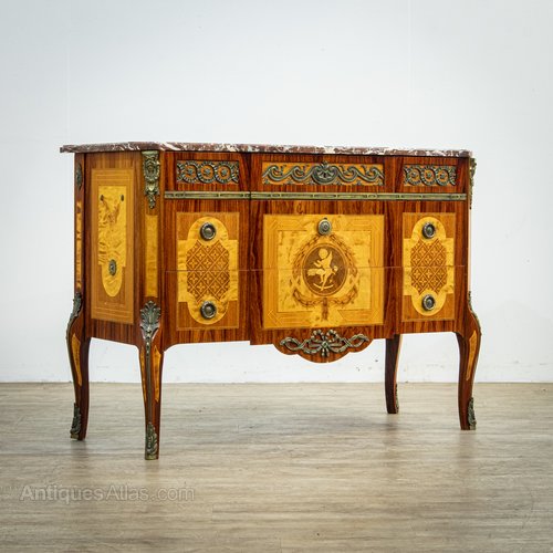 Antiques Atlas - French Neoclassical Style 3 Drawer Commode