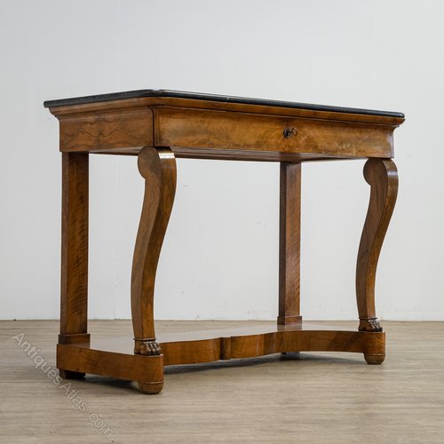 French Walnut Console Table - Antiques Atlas