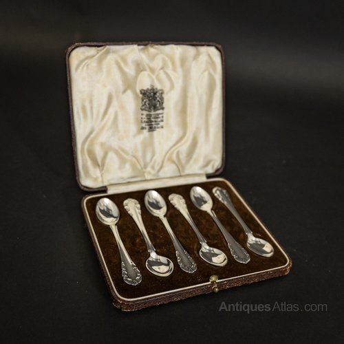 Antiques Atlas - Georg Jensen Solid Silver Teaspoons