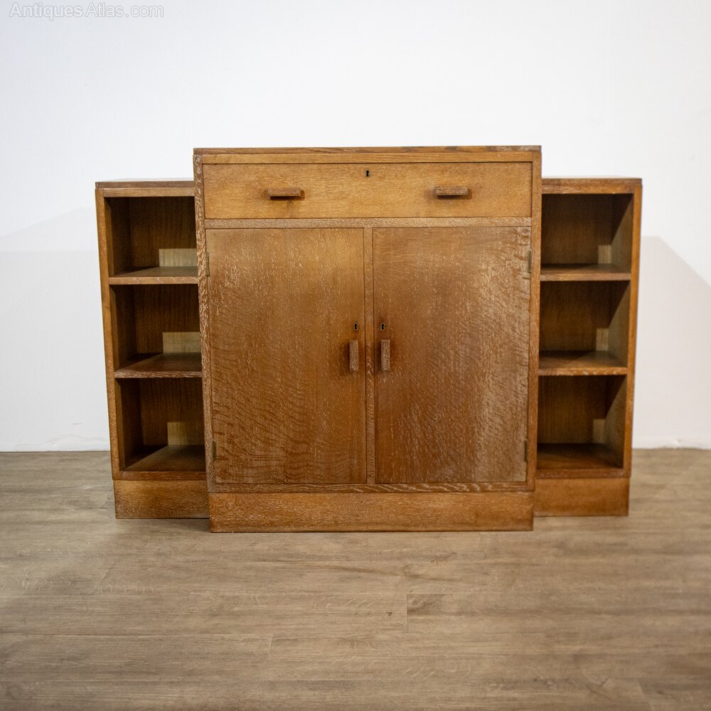 Heals Limed Oak Cupboard Bookcase as343a4692 / S4DZST3335 - Antiques Atlas