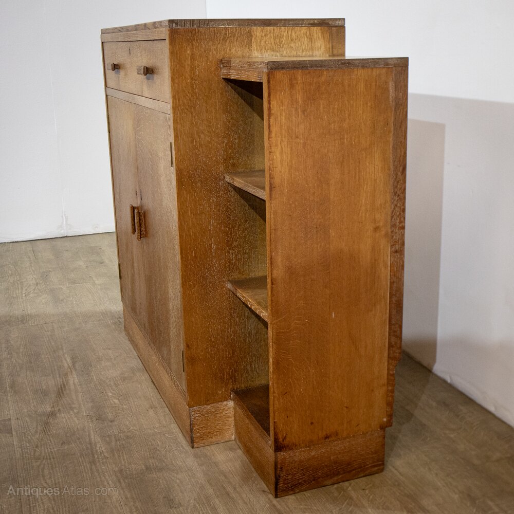 Heals Limed Oak Cupboard Bookcase as343a4692 / S4DZST3335 - Antiques Atlas