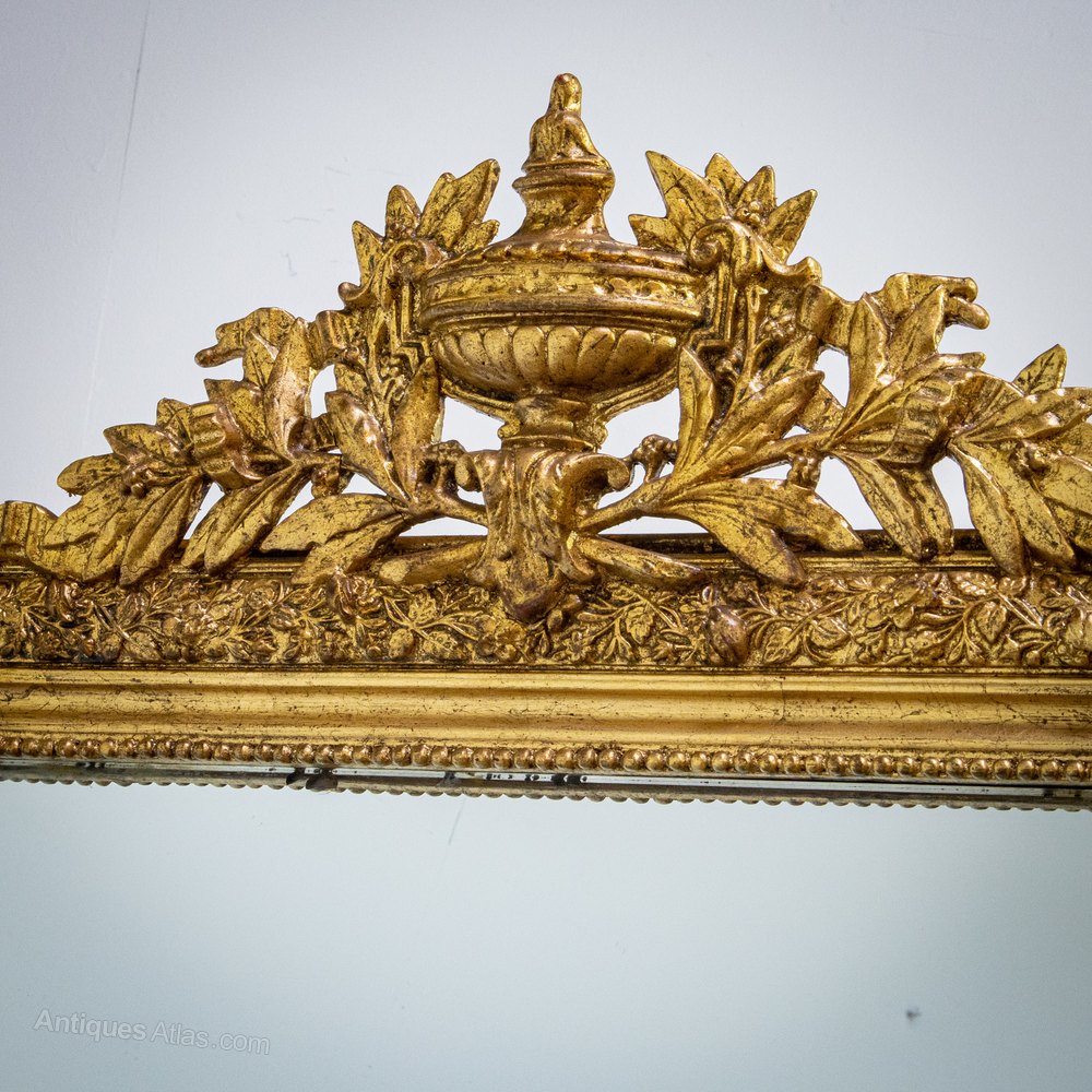 Antiques Atlas - Large Ornate Gilt Mirror