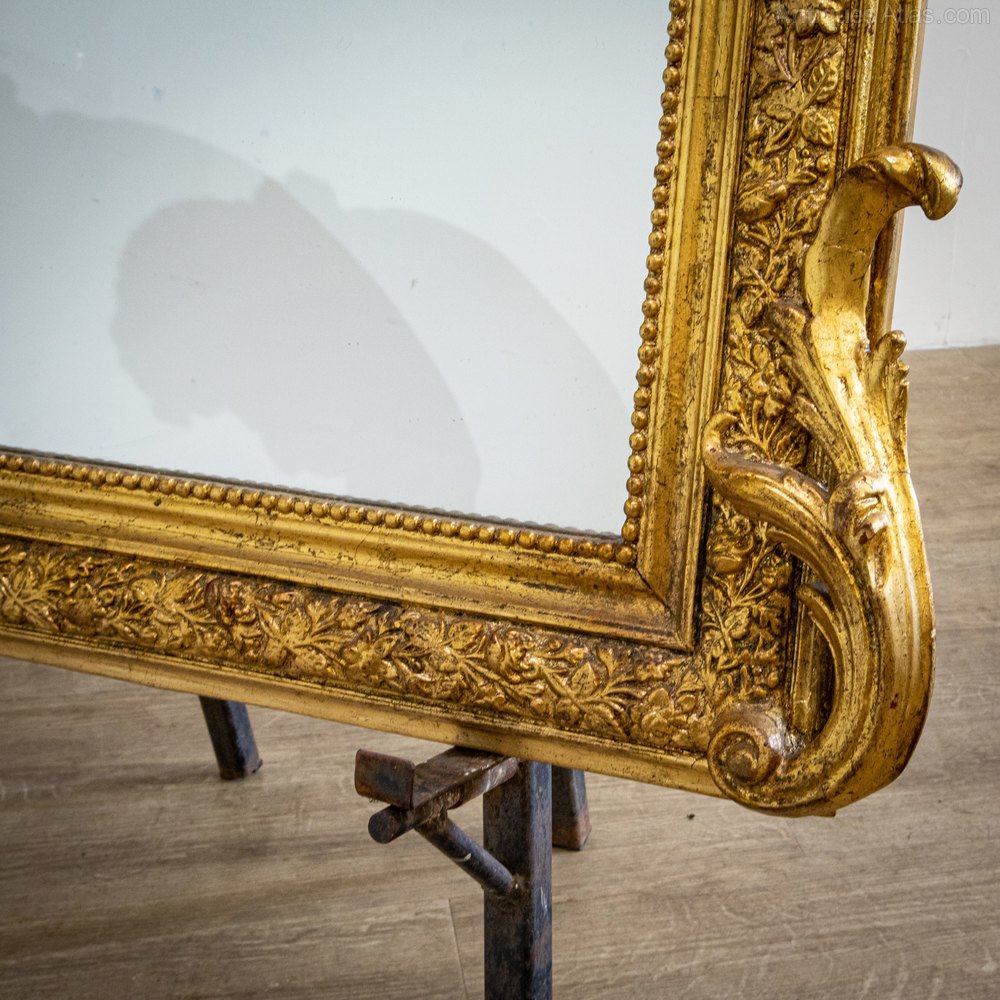 Antiques Atlas - Large Ornate Gilt Mirror