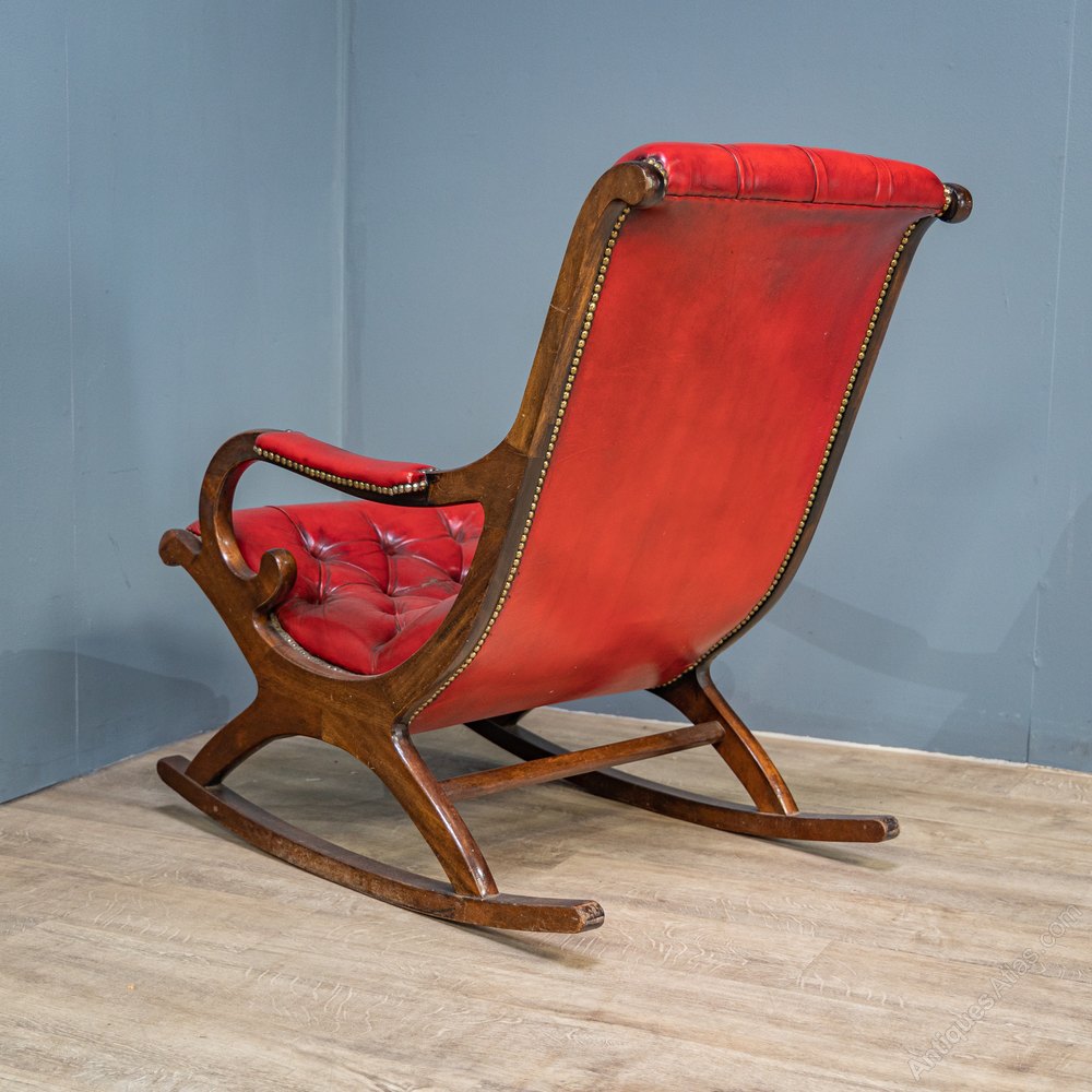 Antiques Atlas - Leather Rocking Chair