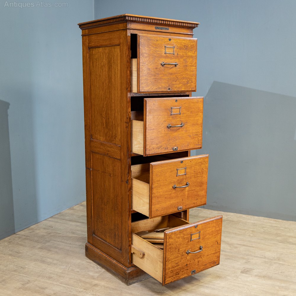 Maple & Co Art Deco Filing Cabinet - Antiques Atlas