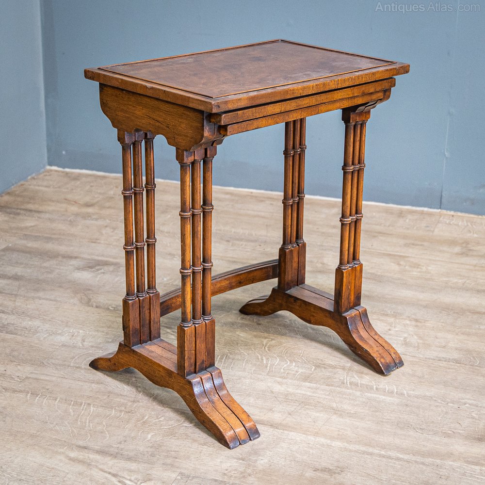 Nest Of Three Edwardian Tables - Antiques Atlas