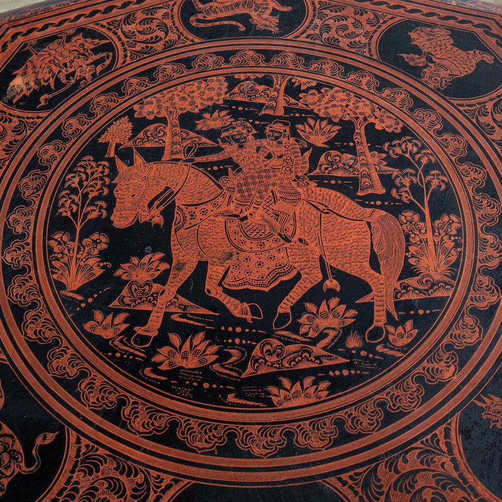 Octagonal Indian Folding Occasional Chai Table - Antiques Atlas