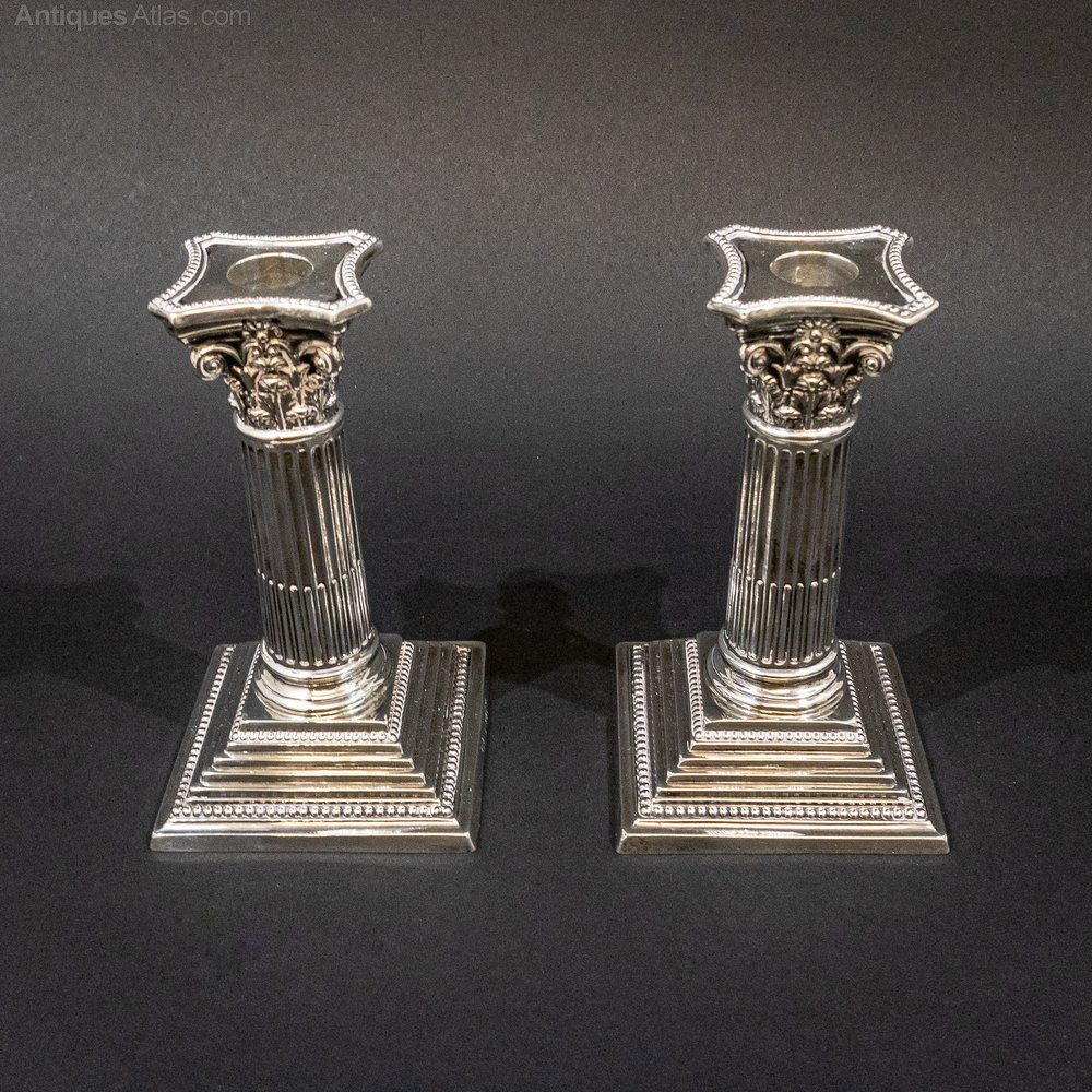 Antiques Atlas - Pair Of Victorian Candlesticks