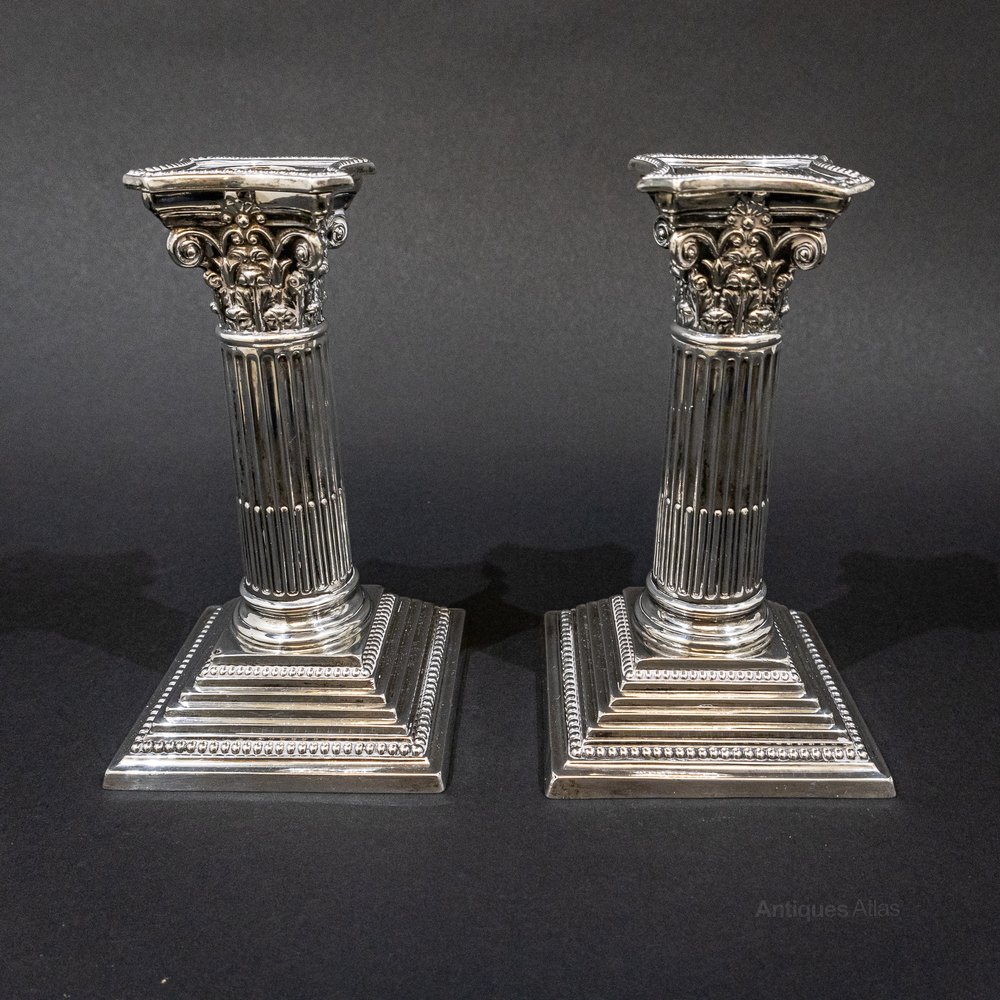 Antiques Atlas - Pair Of Victorian Candlesticks
