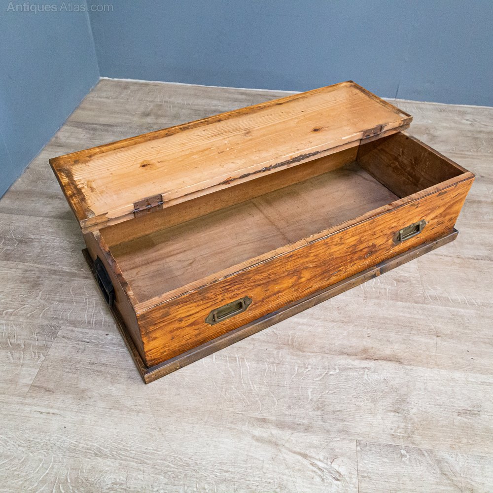 Pine Campaign Box - Antiques Atlas