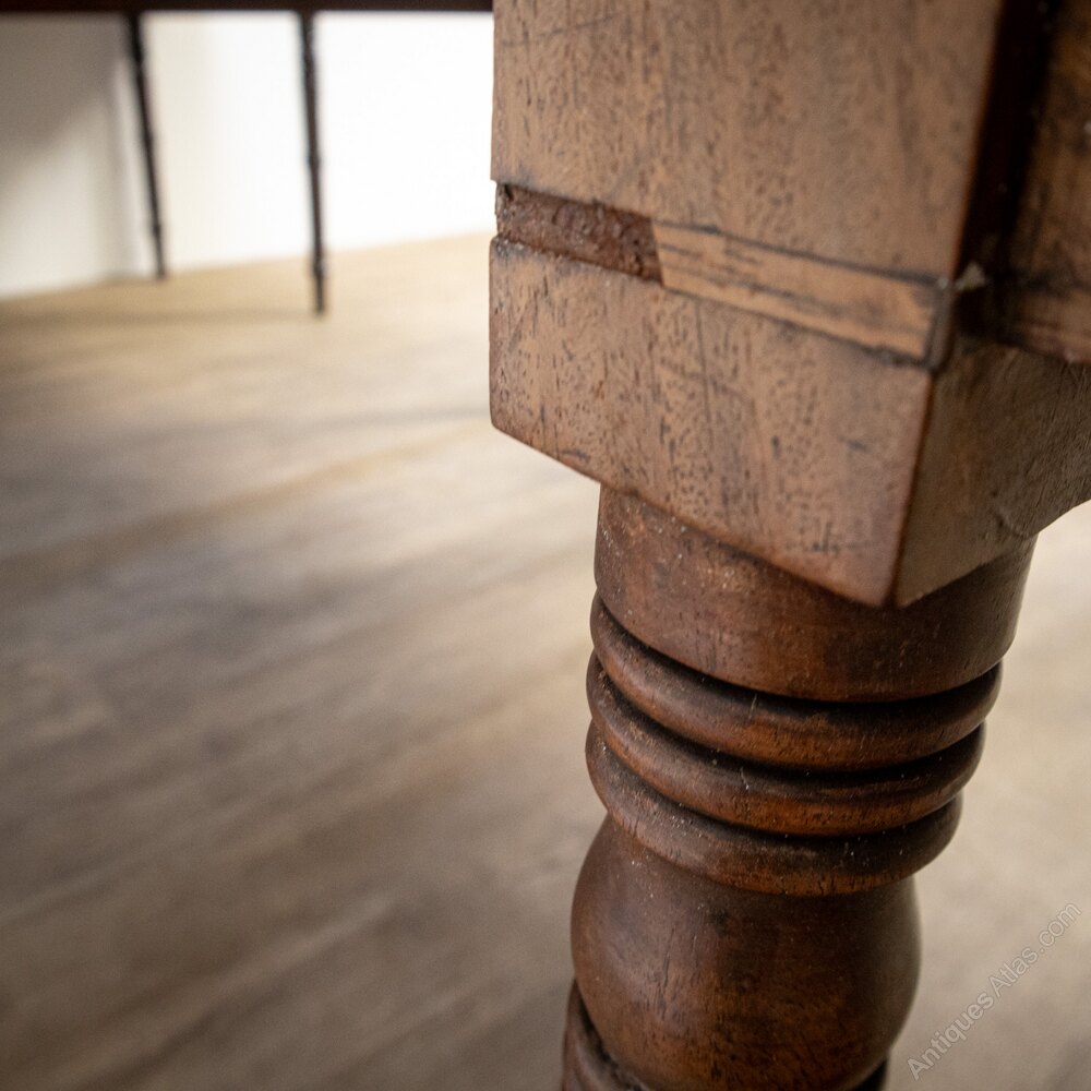 Regency Mahogany ‘D’ End Dining Table - Antiques Atlas