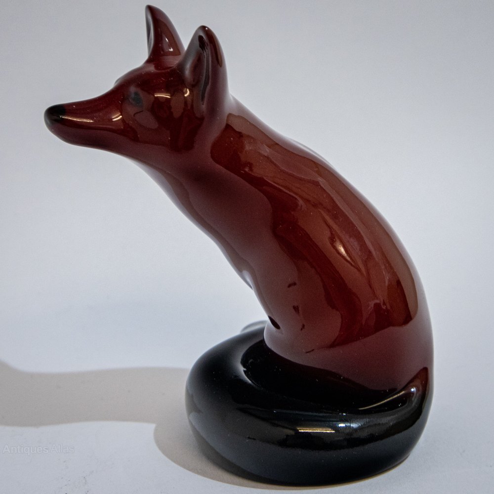 Antiques Atlas - Royal Doulton Flambe Fox