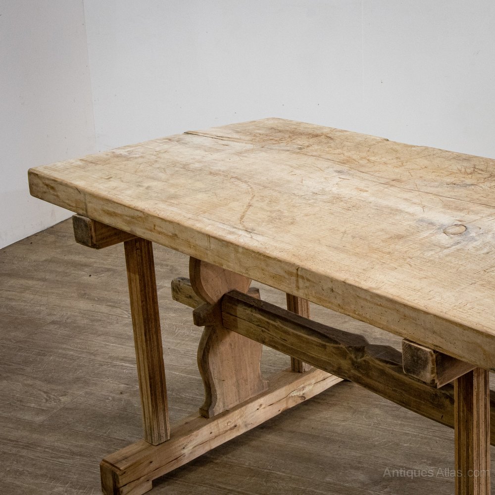 Rustic Central European Tavern Table - Antiques Atlas