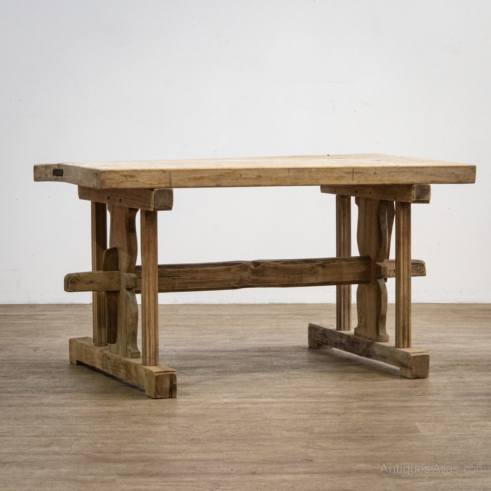 Rustic Central European Tavern Table - Antiques Atlas