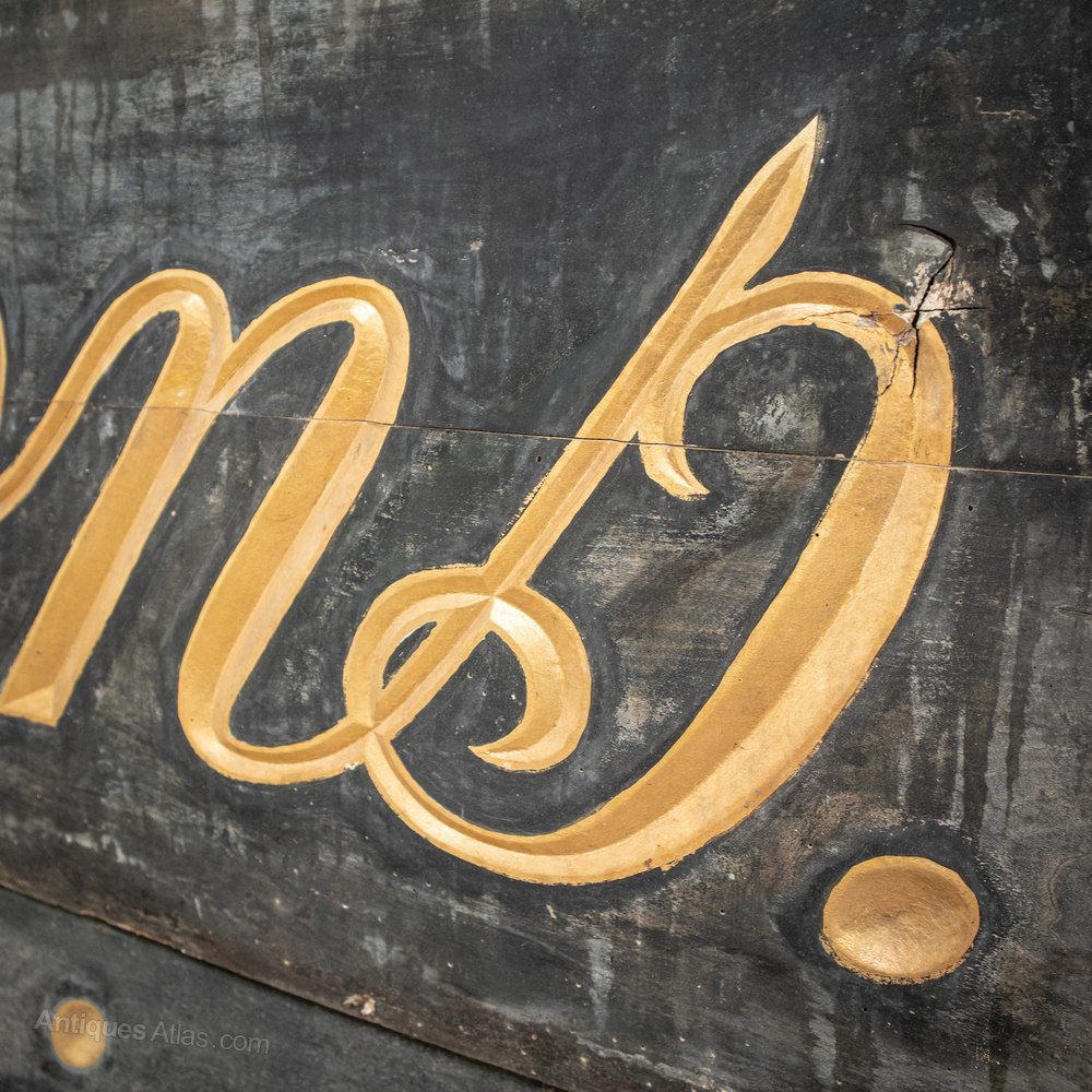 Antiques Atlas - Set Of 3 Large Victorian Shop Signs