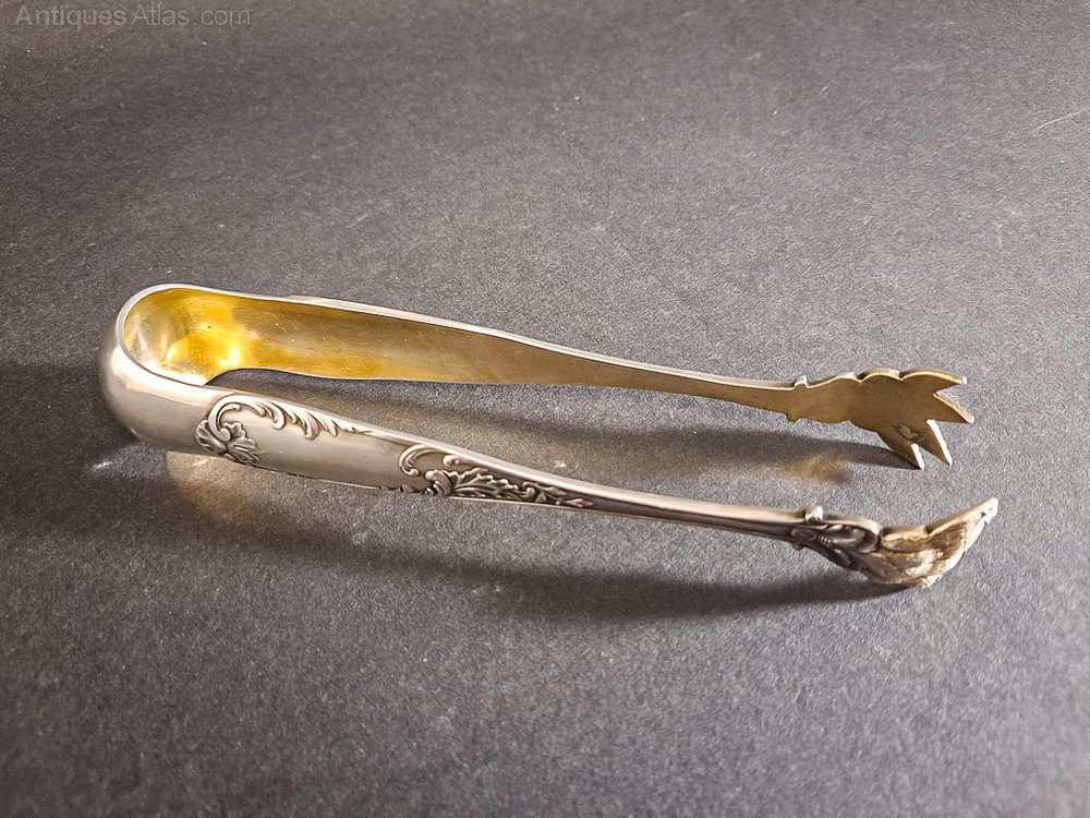 Antiques Atlas - Silver Gilt Tongs