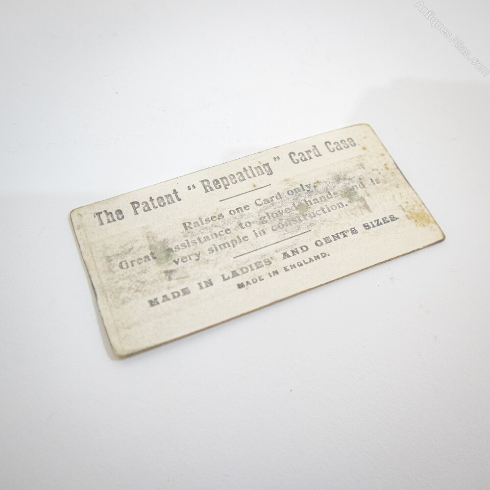 Antiques Atlas - Silver Patent Card Case