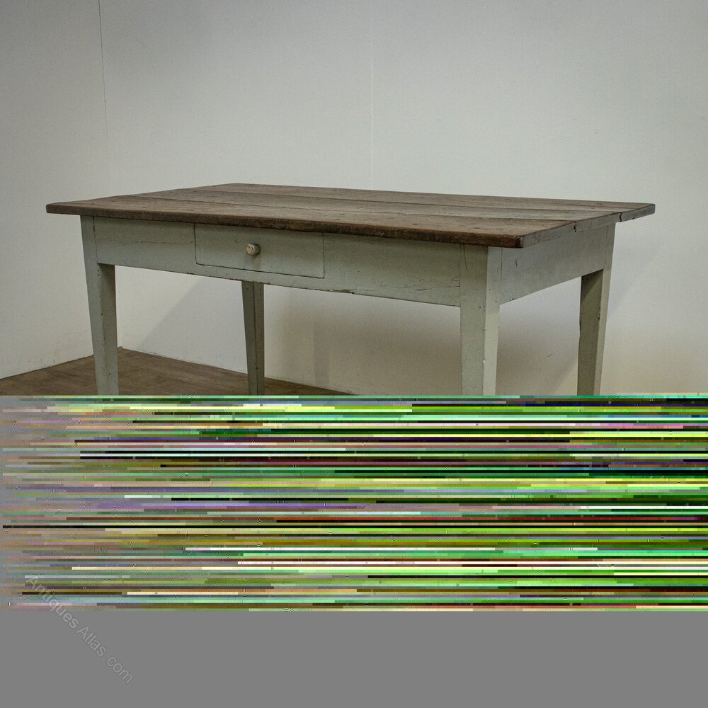 Small 19th Century Farmhouse Kitchen Table - Antiques Atlas