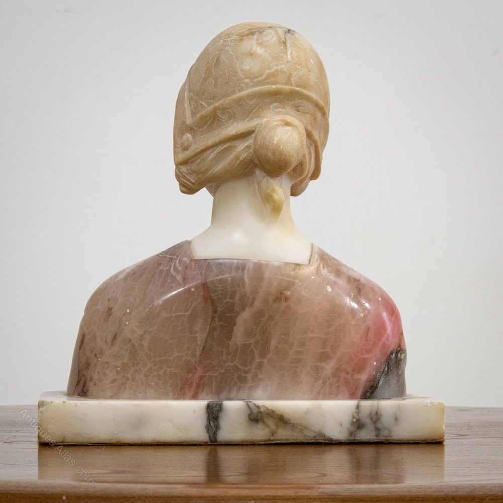 Antiques Atlas - Small Marble Bust Of Young Woman