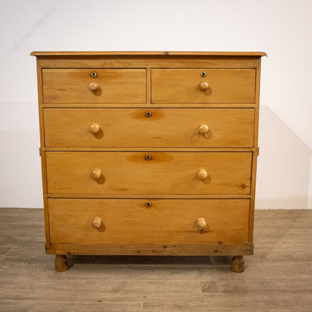 Victorian Pine Chest Drawers - Antiques Atlas