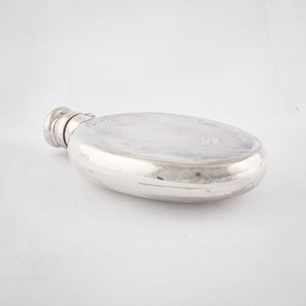 Antiques Atlas - Victorian Silver Hip Flask as343a4471 / S4DZST2950