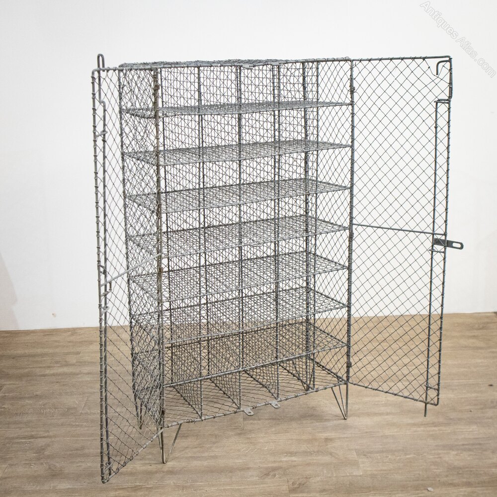 Wire Storage Locker as343a4557 / S4DZST3196 - Antiques Atlas
