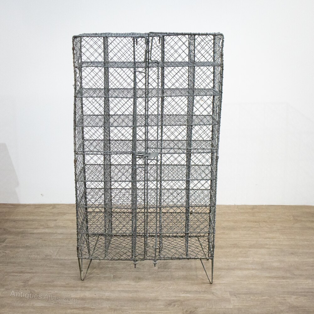Wire Storage Locker as343a4557 / S4DZST3196 - Antiques Atlas