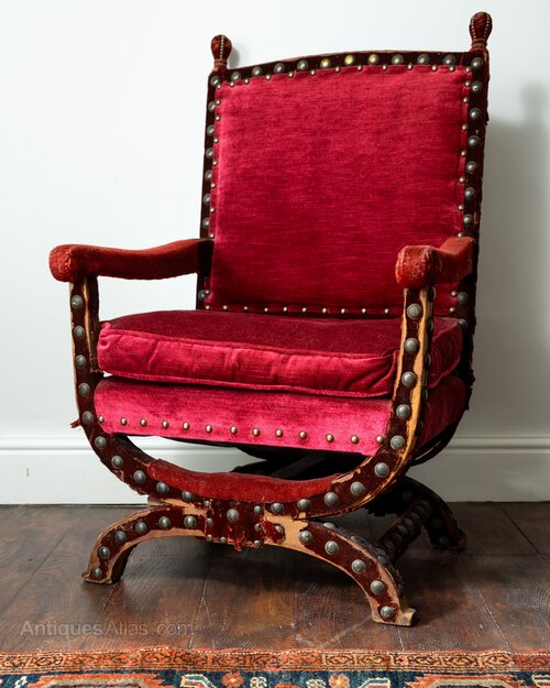Charles II, 'X' Frame Chair Of State, Circa 1660 as1019a149 - Antiques ...