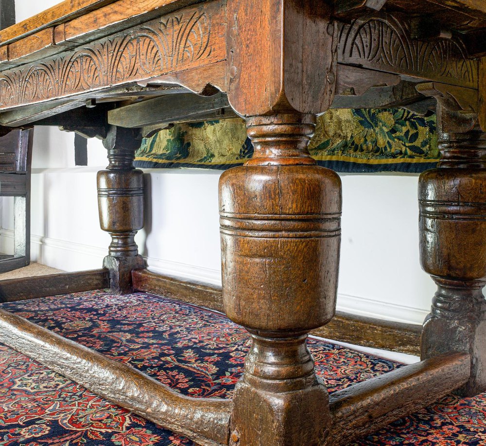 Charles I, Oak Draw Leaf Table, Circa 1640 as1019a119 - Antiques Atlas