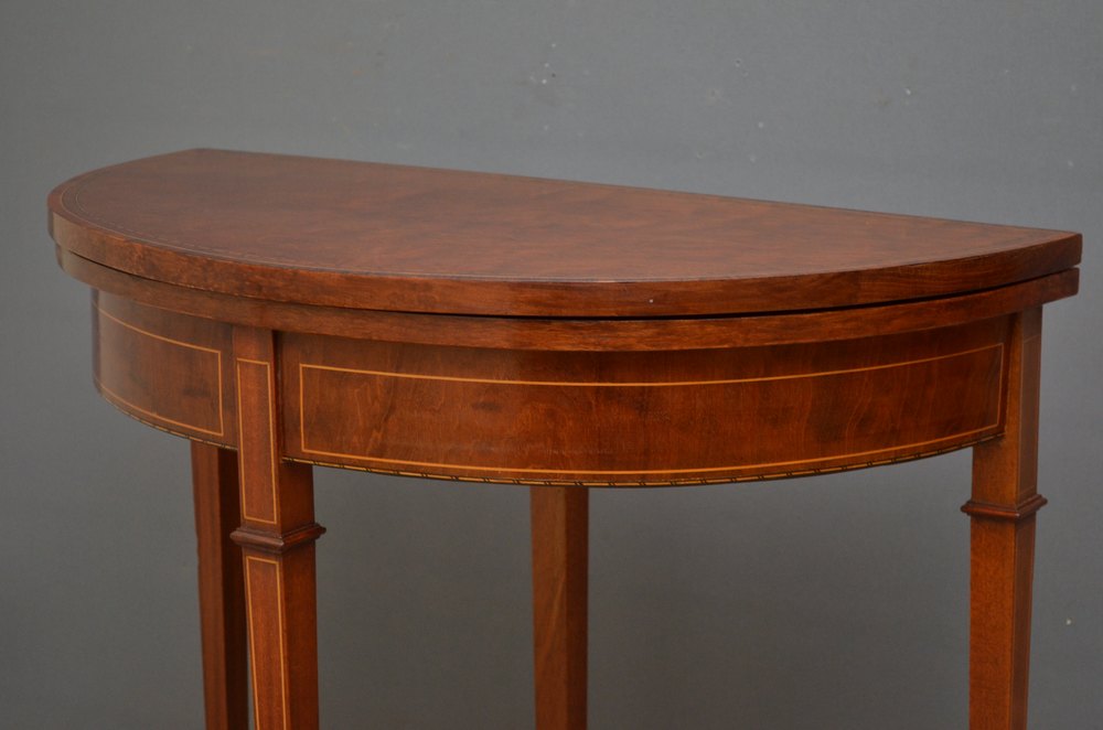 An Attractive Edwardian Card Table In Mahogany as006a4001 / Sn3871 ...