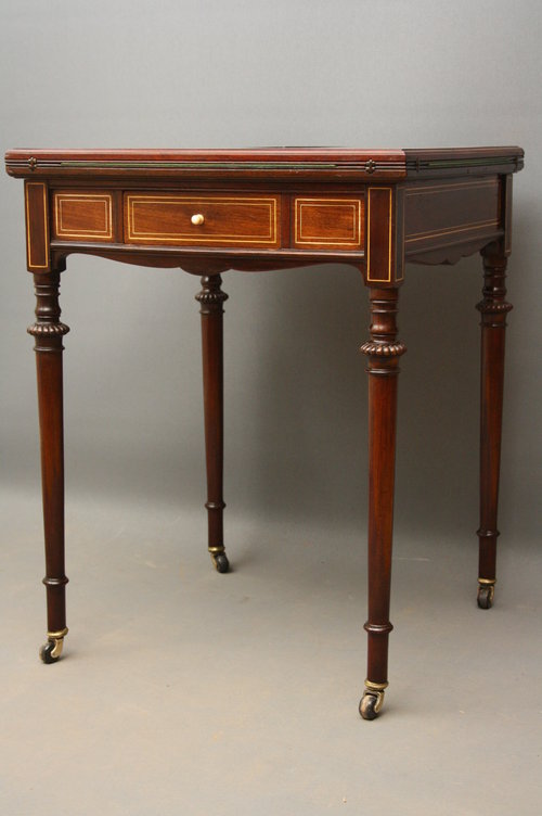 Late Victorian Envelope Card Table - Antiques Atlas