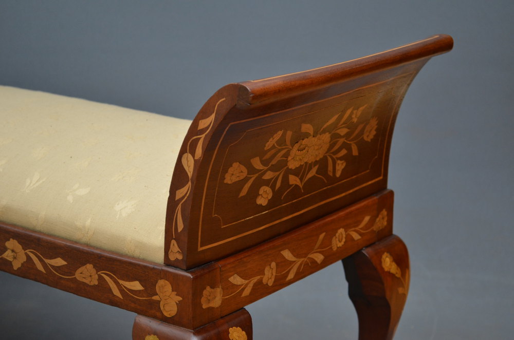 Exceptional Dutch Duet Stool In Mahogany as006a3331 / Sn3444 - Antiques ...