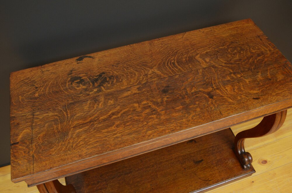 Victorian Oak Console Table Hall Table - Antiques Atlas