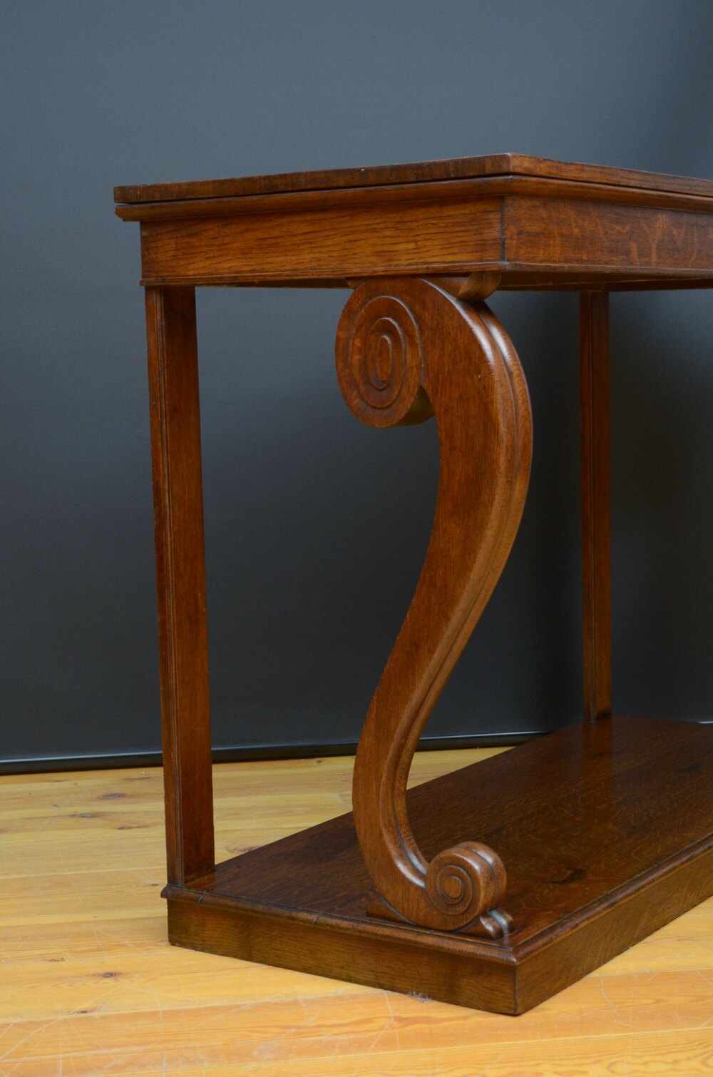Victorian Oak Console Table Hall Table - Antiques Atlas
