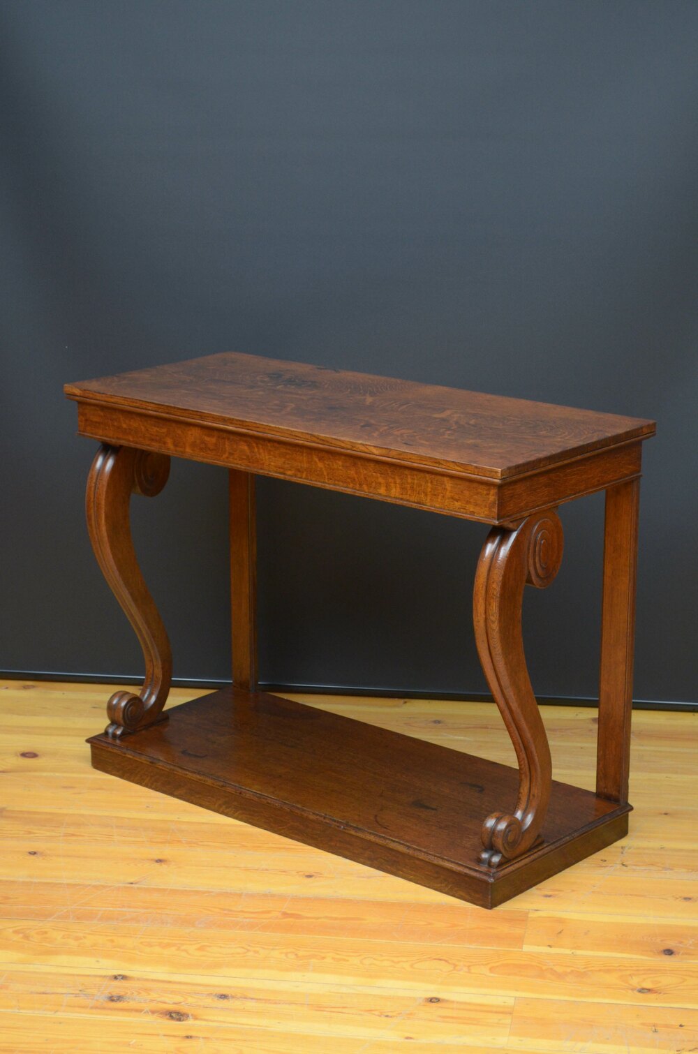 Victorian Oak Console Table Hall Table - Antiques Atlas