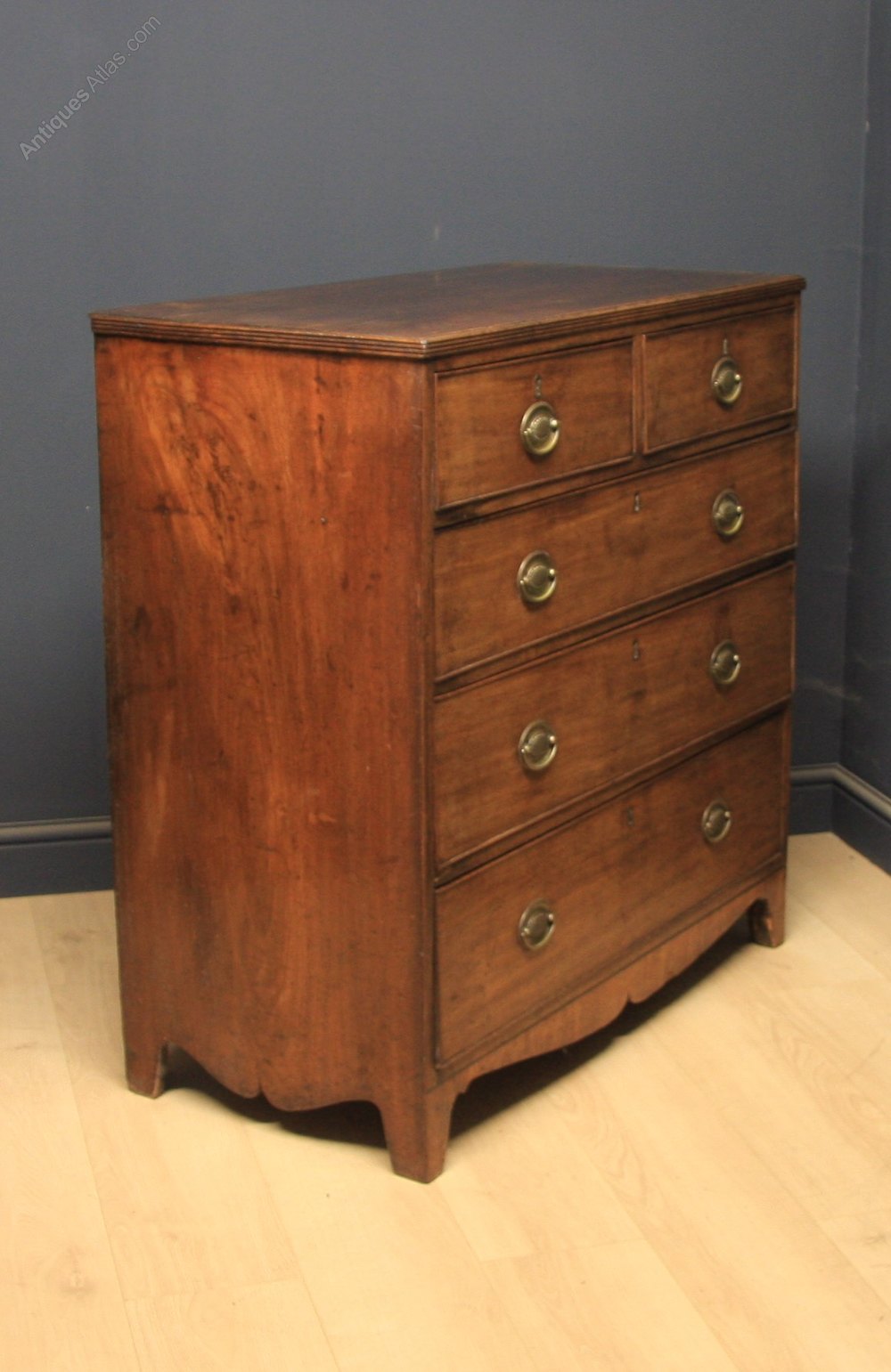 Regency Mahogany Chest Of Drawers - Antiques Atlas