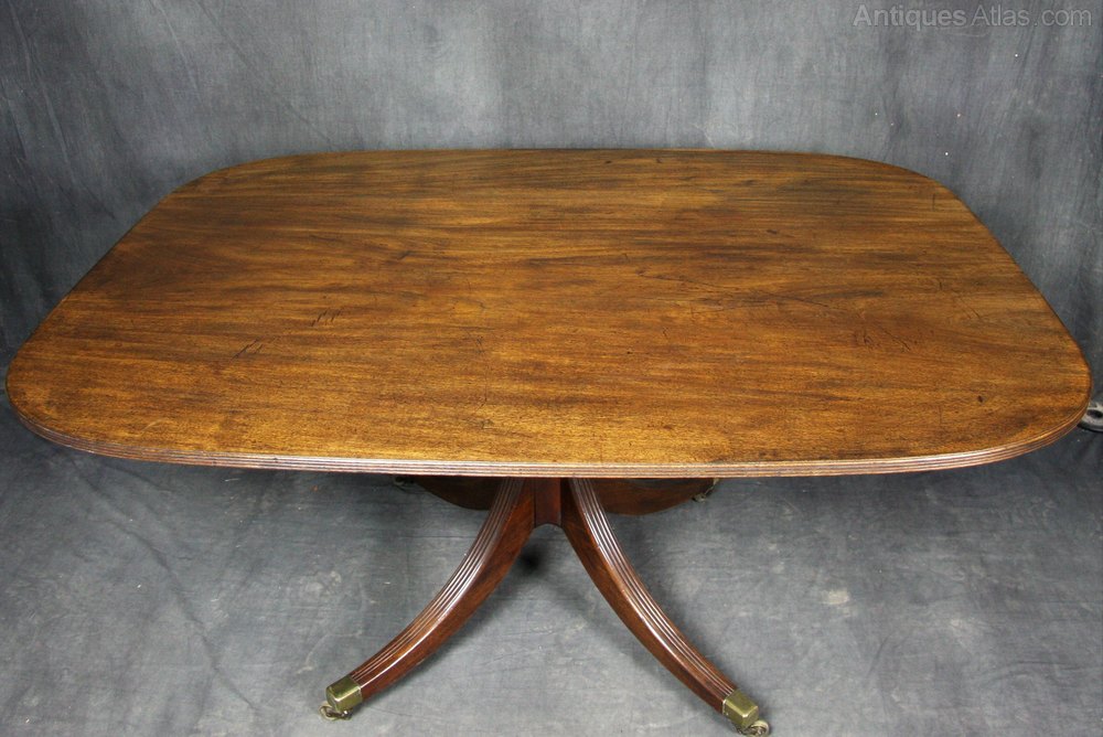 Regency Mahogany Dining Table And Chairs - Antiques Atlas