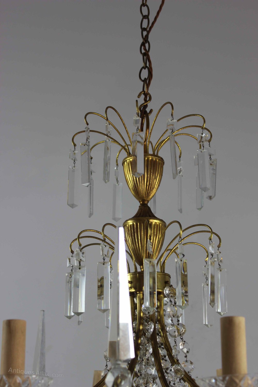 Antiques Atlas - Unusual French Waterfall Chandelier