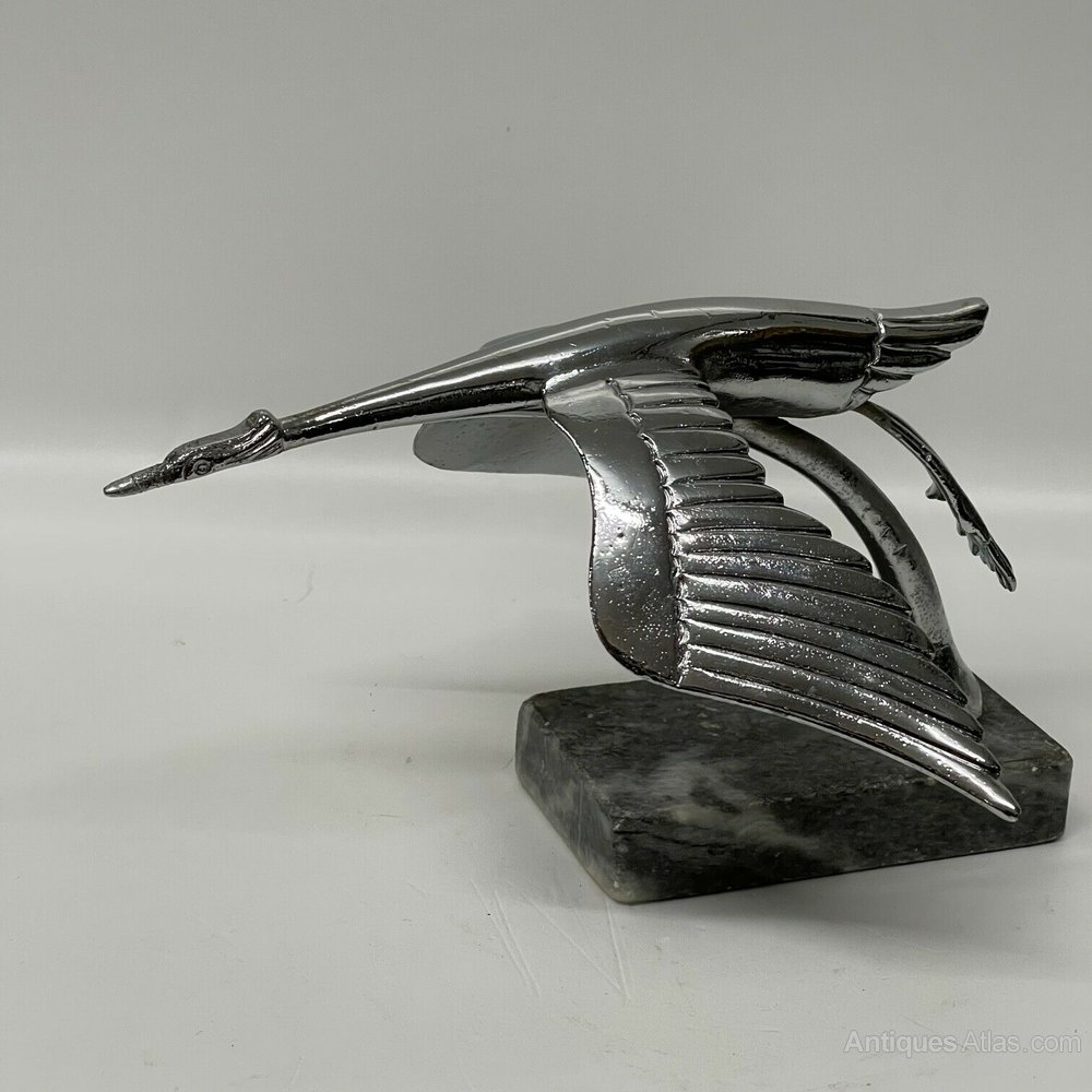 Antiques Atlas - Vintage Car Mascot Ornament 1930's Stylised Bird ...
