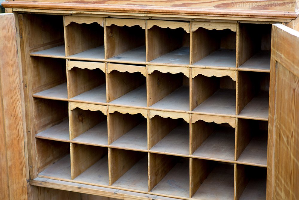 Antiques Atlas - Matching Pair Of Large Vintage Pine Wall Cabinets ...